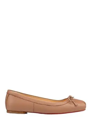CHRISTIAN LOUBOUTIN Mamadrague Ballerina Flat - Beige