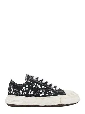Mihara Yasuhiro Peterson23 Original Sole Embellished Canvas Low-top Sneaker - Black