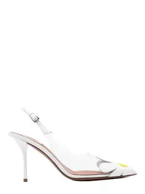 Alaïa Bloom Slingback Pumps - Yellow