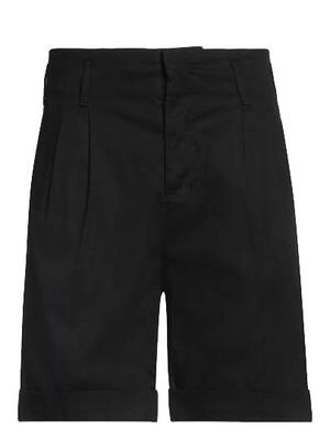 LIU •JO MAN Tailored High Waisted Twill Shorts - Black