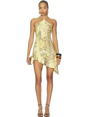 BY.DYLN Izara Halterneck Dress - Viper