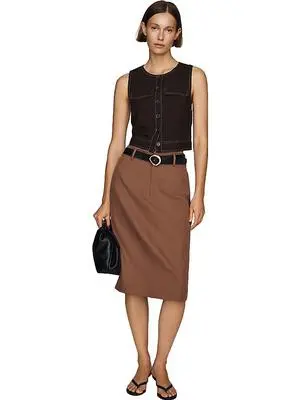 MARE MARE Trouser Skirt - Neutral