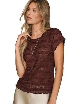 AGOLDE AGOLDE Roma Lace Tiered T-Shirt Shade