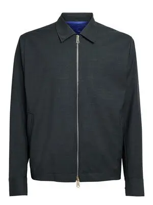 Paul Smith Wool Harrington Jacket - Green