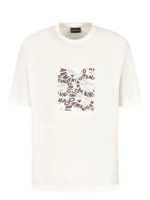 Emporio Armani Logo-print Cotton T-shirt - White