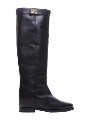 VIA ROMA 15 Via Roma 15 Knee-High Boots With Padlock Detail