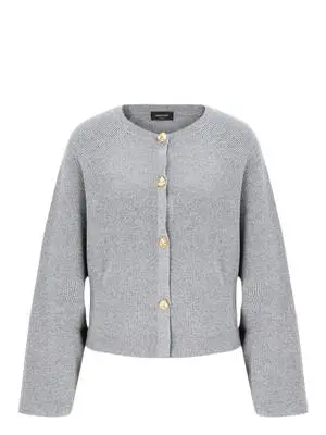 Fabiana Filippi Long-sleeved Cardigan - Gray