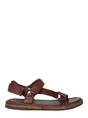 Miu Miu Leather Sandals - Brown