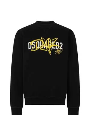 Dsquared2 Graffiti Logo Sweatshirt - Black