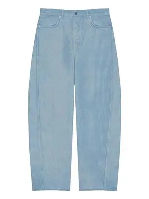 Givenchy Couture Seam Jeans With Striped Reverse - Light Blue