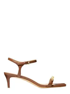 Michael Kors Embellished Sandals With Square Toe - Brown