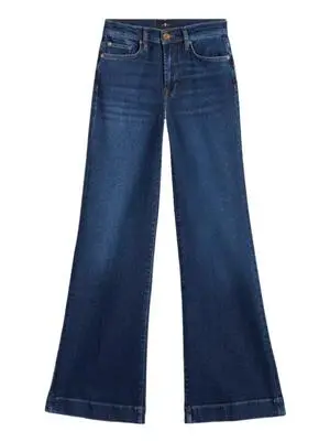 7 For All Mankind Mid-rise Flared Jeans - Blue