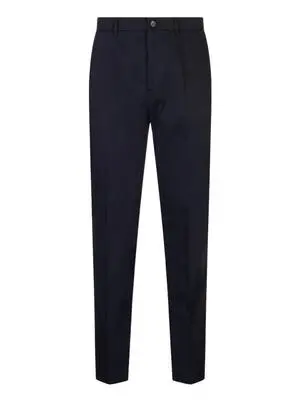 Peserico Button-fastening Cotton Chino Trousers - Black