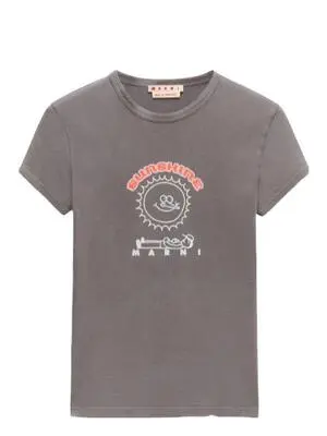 MARNI Marni Sunshine Print Garment-Dyed T-Shirt