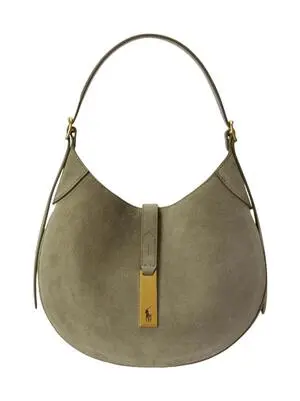 Polo Ralph Lauren Suede Shoulder Bag - Green