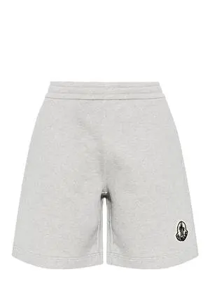Moncler Logo Patch Sweat Shorts - Grey