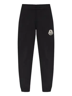 Moncler Logo Patch Drawstring Sweatpants - Black