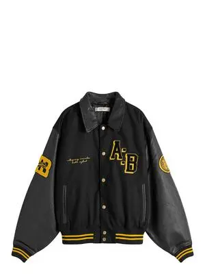 ABOUT:BLANK Letterman Jacket - Black
