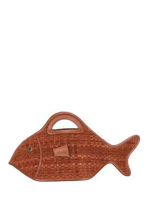 Staud Cleo Fish Tote Bag - Tabac