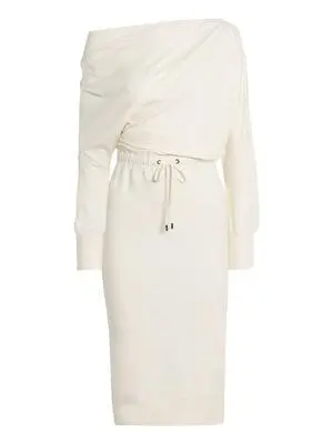 TOM FORD One-shoulder Silk-blend Jersey Midi Dress - Ivory
