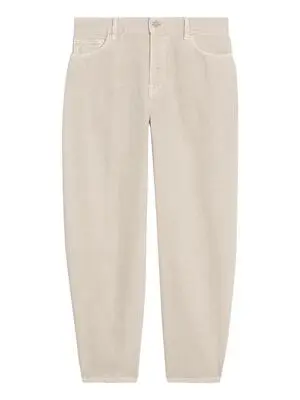 TOTEME High Rise Tapered Jeans - Mushroom