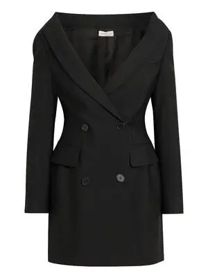 Alexander McQueen Double-breasted Wool Blazer - Black