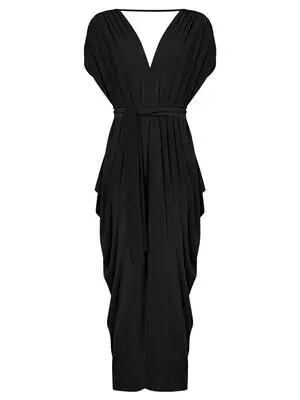 JAMES LAKELAND James Lakeland Draped Open-Back Midi Dress