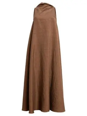 BIANCA POPP Bell Dress Long In Rayon - Brown