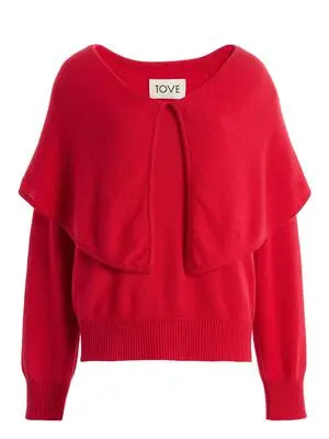 Tove Malia Cashmere Sweater - Red