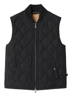 Burberry Quilted Padded Gilet - Black
