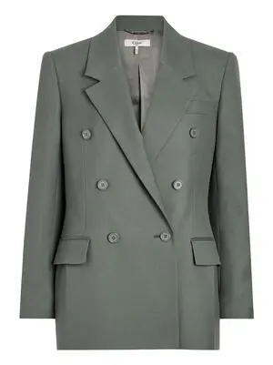 Chloé Double-breasted Wool Blazer - Grey
