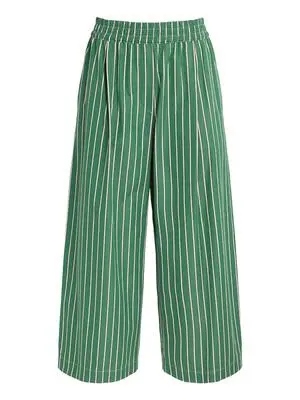 MAX MARA Weekend Max Mara Cotton Stripe Wide-Leg Trousers