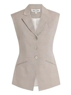 VERONICA BEARD Veronica Beard Plaid Sleeveless Waistcoat