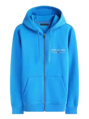 Tommy Hilfiger Long Sleeve Zip-up Hoodie - Blue