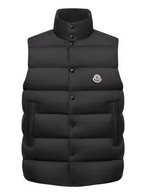 Moncler Tibb Zip-up Padded Vest - Black
