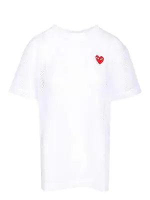 Play Comme Des Garcon Crew Neck T-shirt - White