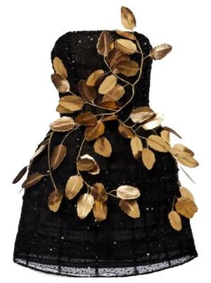 Oscar De La Renta Embellished Sequin Strapless Mini Dress - Black