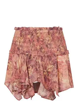 ISABEL MARANT ÉTOILE Isabel Marant Ceiva Mandala Smocked Mini Skirt