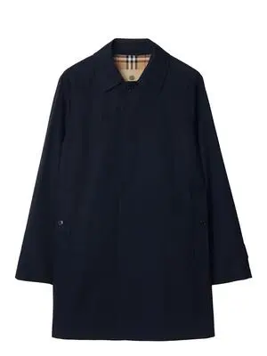 Burberry Organic Cotton Car Coat - Navy