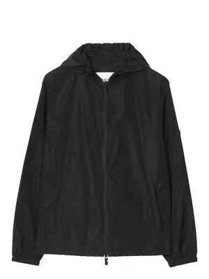 Burberry Knight Stamp Zip-up Jacket - Black