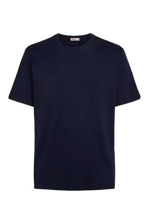 Herno Cotton Layered T-shirt - Blue