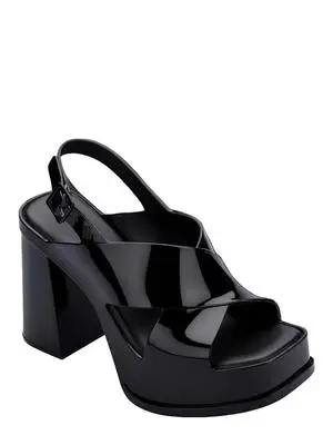 Melissa Melissa Platform Cross Strap Heeled Sandals Black