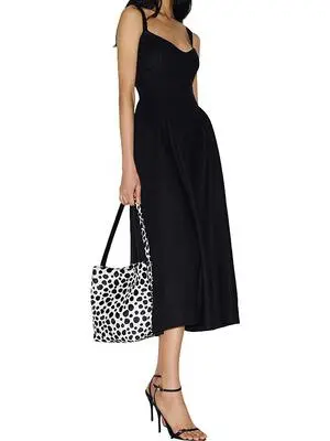 REFORMATION Linen Dress - Black