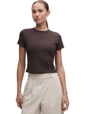 Lululemon Lululemon Little Ribbed Tee Mahogany Muse
