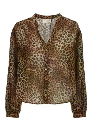 MC2 SAINT BARTH Leopard Print Button-down Shirt - Neutrals