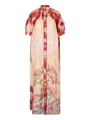 F.R.S FOR RESTLESS SLEEPERS Floral Broderie-anglaise Maxi Dress - Neutrals