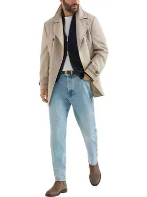 Brunello Cucinelli Cashmere High-neck Zipper Cardigan - Blue