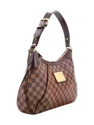 LOUIS VUITTON Damier Gm Thames Hobo Bag - Brown