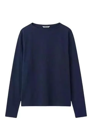 Auralee Long-sleeve Crew-neck Sweater - Blue