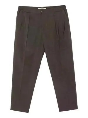 BRIGLIA 1949 Portobellos Pleated Buttoned Trousers - Brown